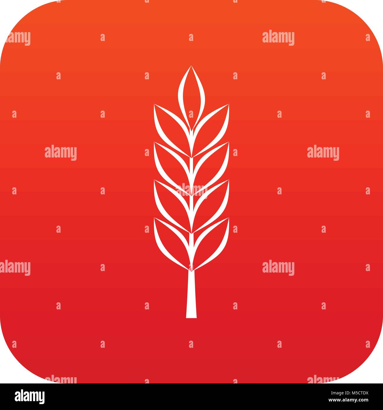 Wheat spike icon digital red Stock Vector Image & Art - Alamy