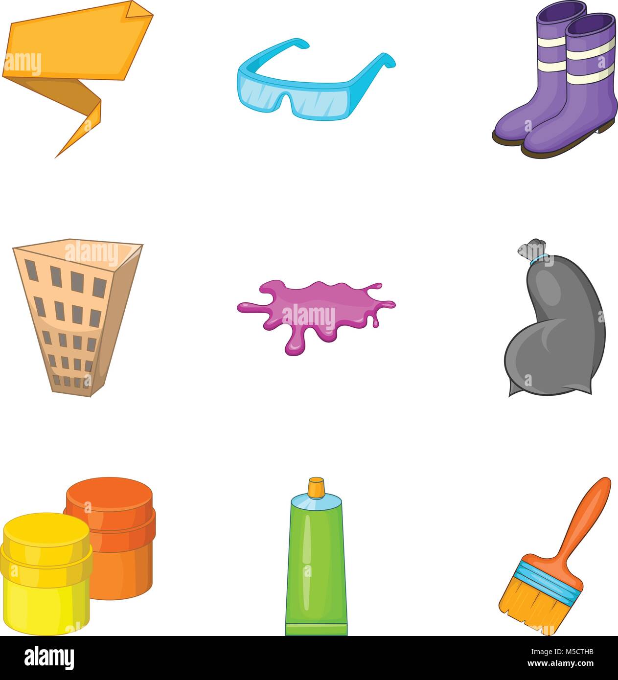 Mending icons set, cartoon style Stock Vector Image & Art - Alamy