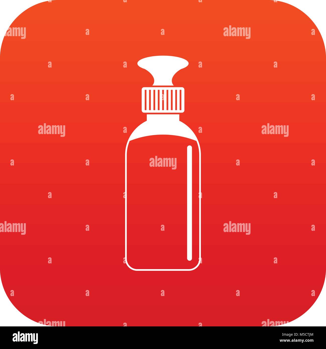 Closed vial icon digital red Stock Vector Image & Art - Alamy
