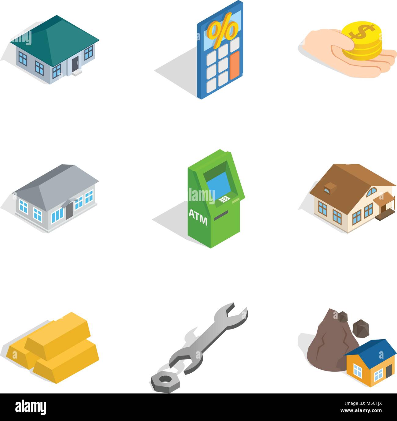 Modern design icons set, isometric style Stock Vector Image & Art - Alamy