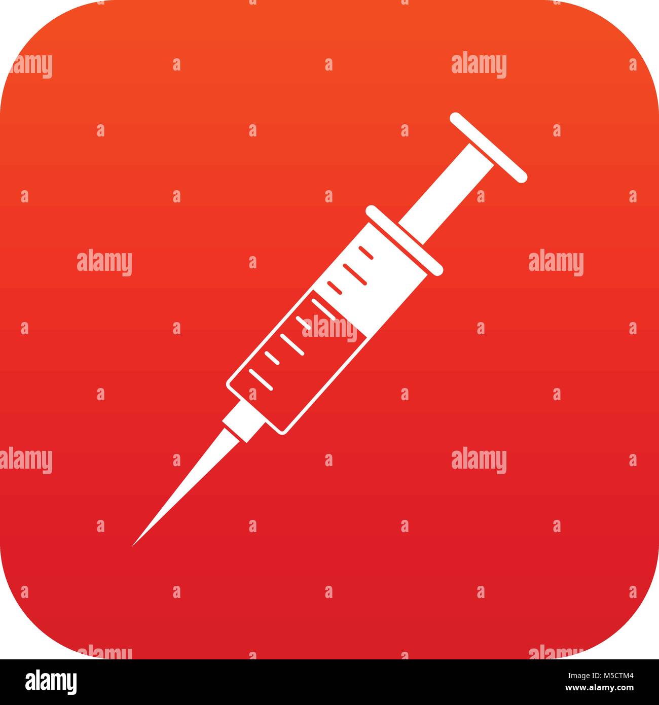 Syringe icon digital red Stock Vector Image & Art - Alamy