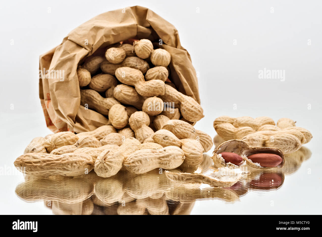 peanuts paper bag 4 Stock Photo - Alamy