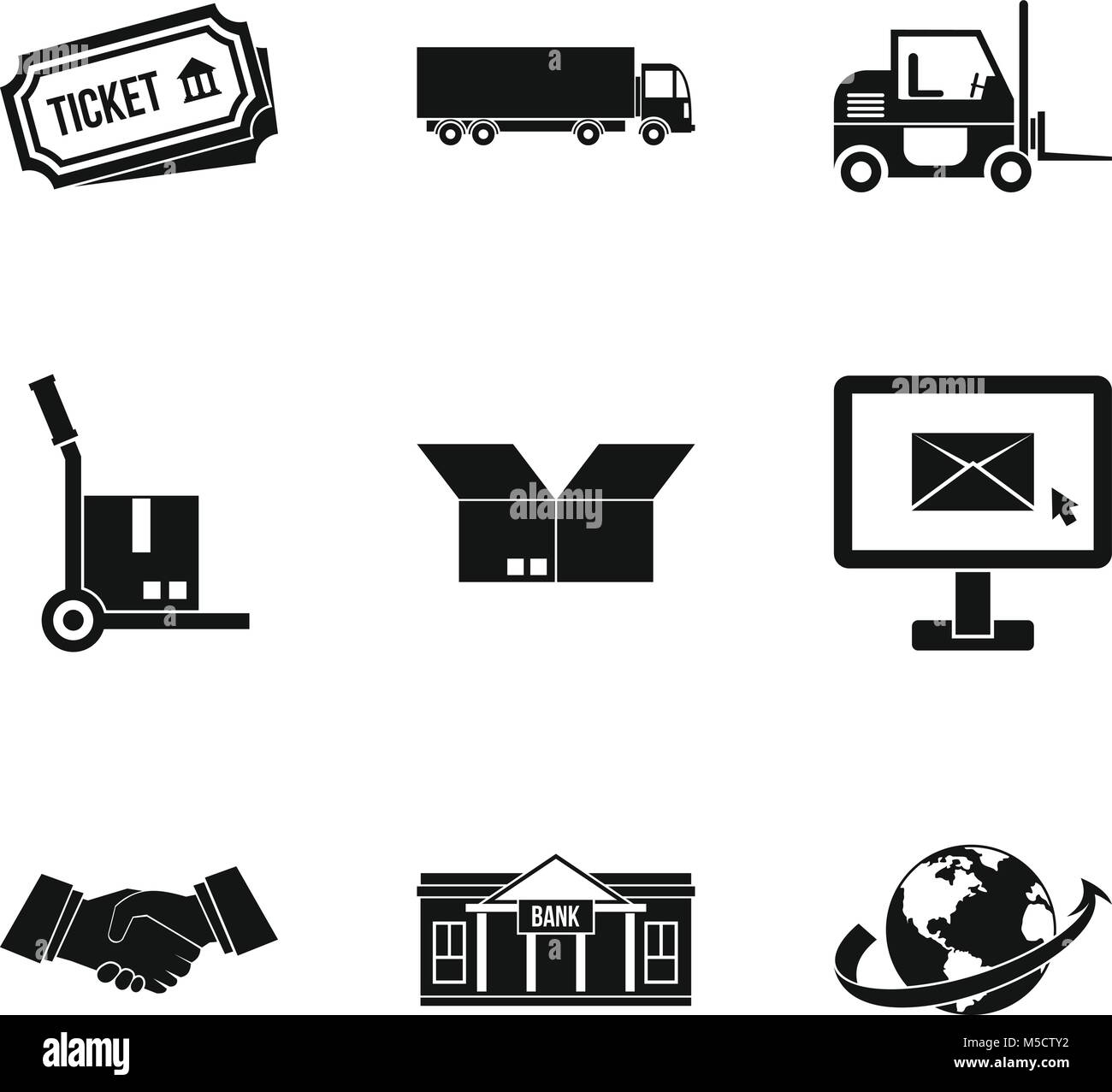 Procurement icons set, simple style Stock Vector Image & Art - Alamy