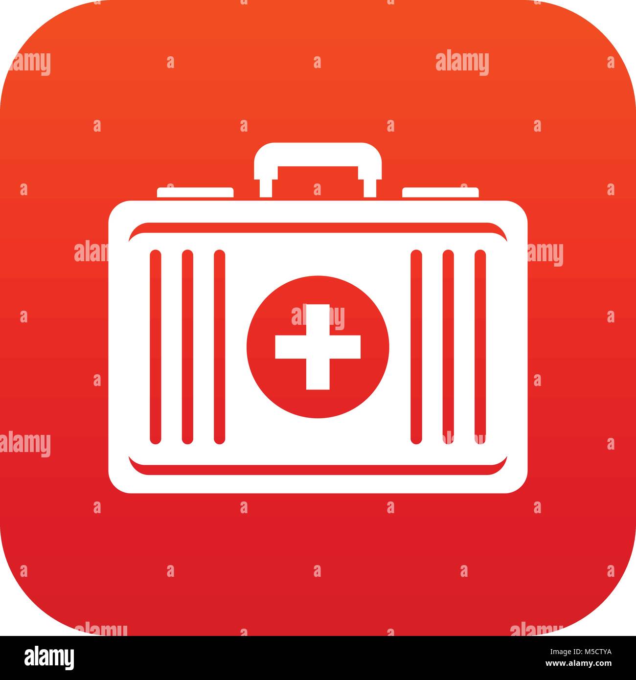 First aid icon digital red Stock Vector Image & Art - Alamy