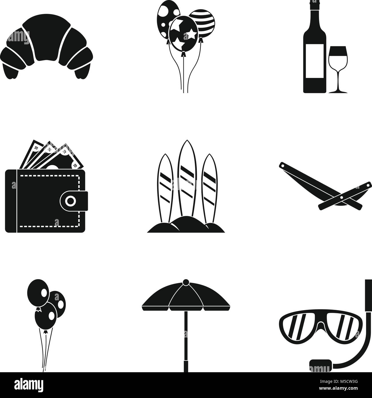 Wedding ritual icons set, simple style Stock Vector Image & Art - Alamy