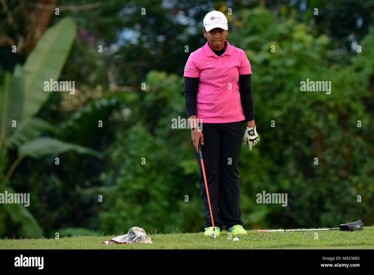 Danau, UKM Bangi - FEBRUARY 10: Zarith Sofea looks on from the 11th ...