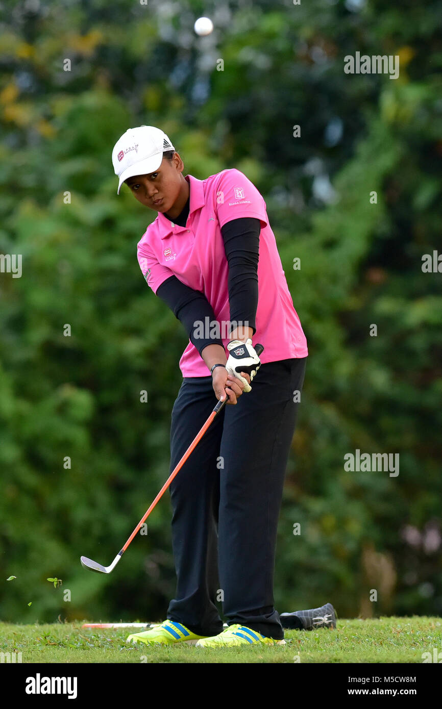 Danau, UKM Bangi - FEBRUARY 10: Zarith Sofea plays her shots from the ...
