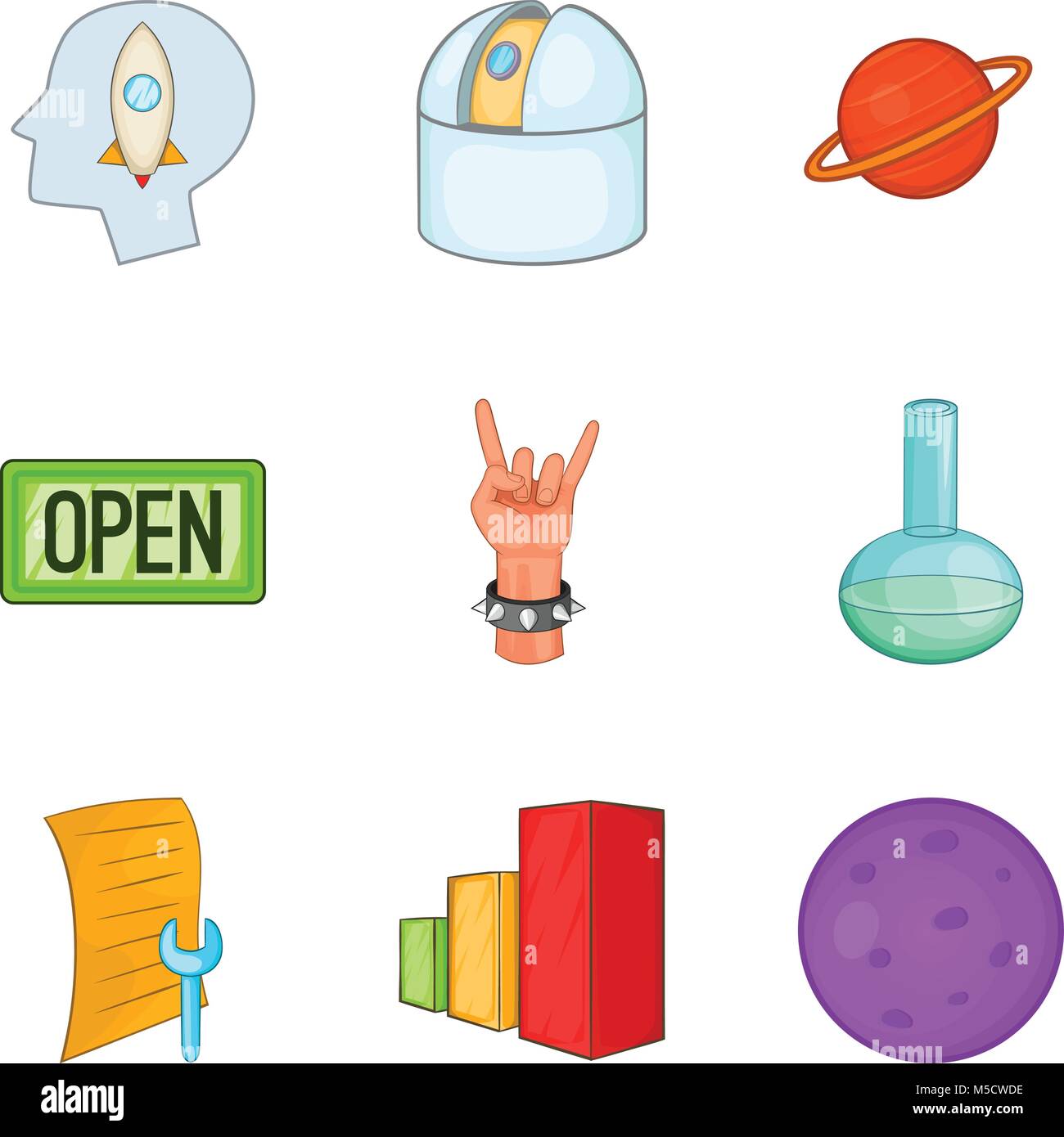 Resolve the problem icons set, cartoon style Stock Vector Image & Art ...