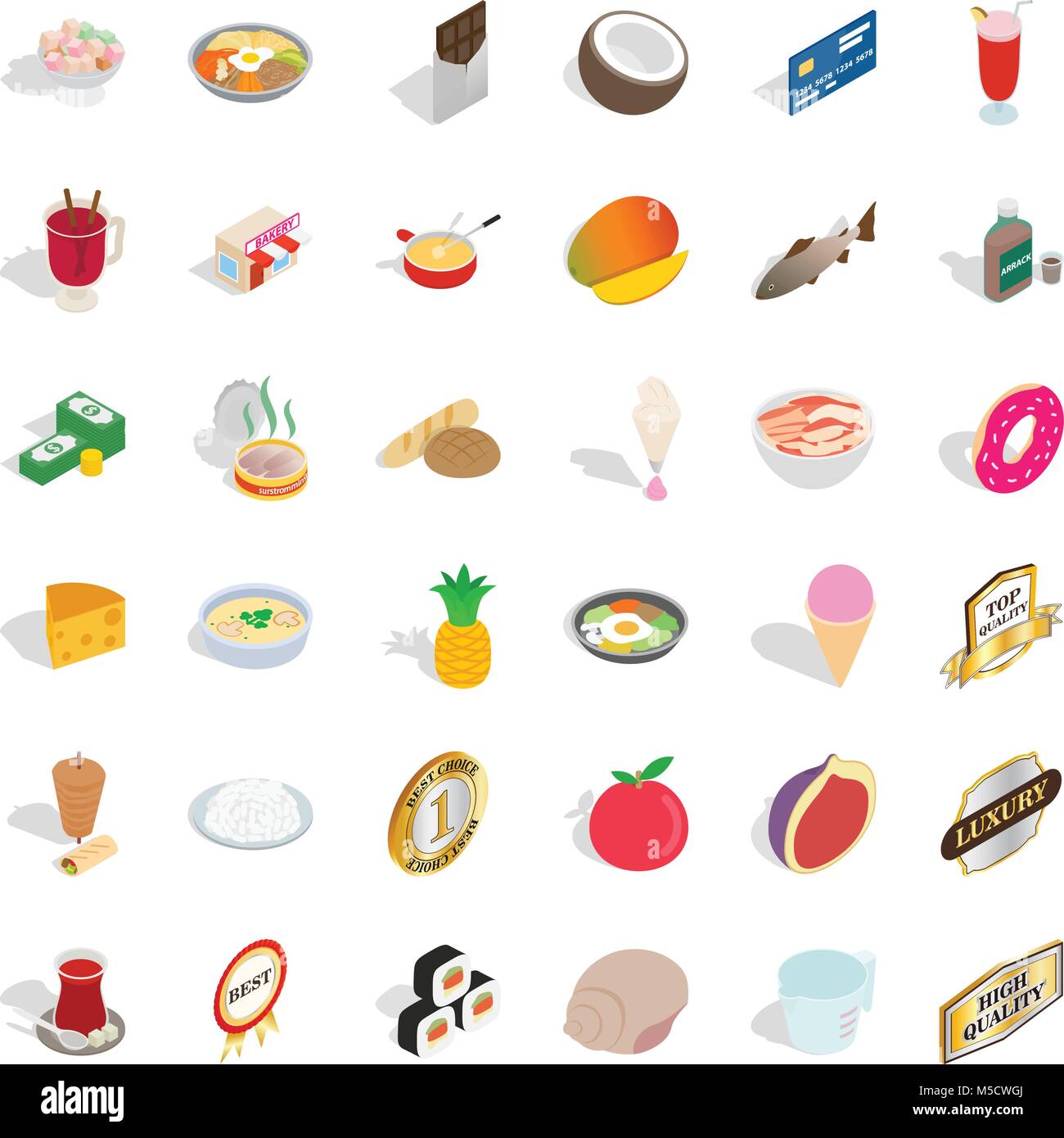 Block of ice food Stock Vector Images - Alamy