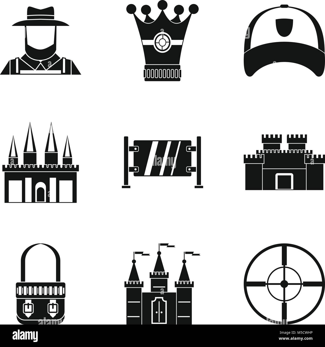 Jump icons set, simple style Stock Vector Image & Art - Alamy