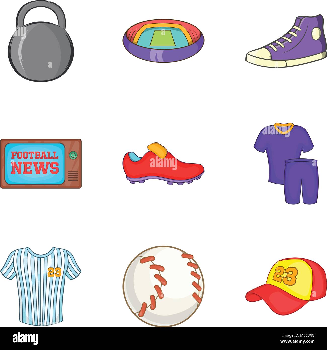 Sportsmanship icons set, cartoon style Stock Vector Image & Art - Alamy