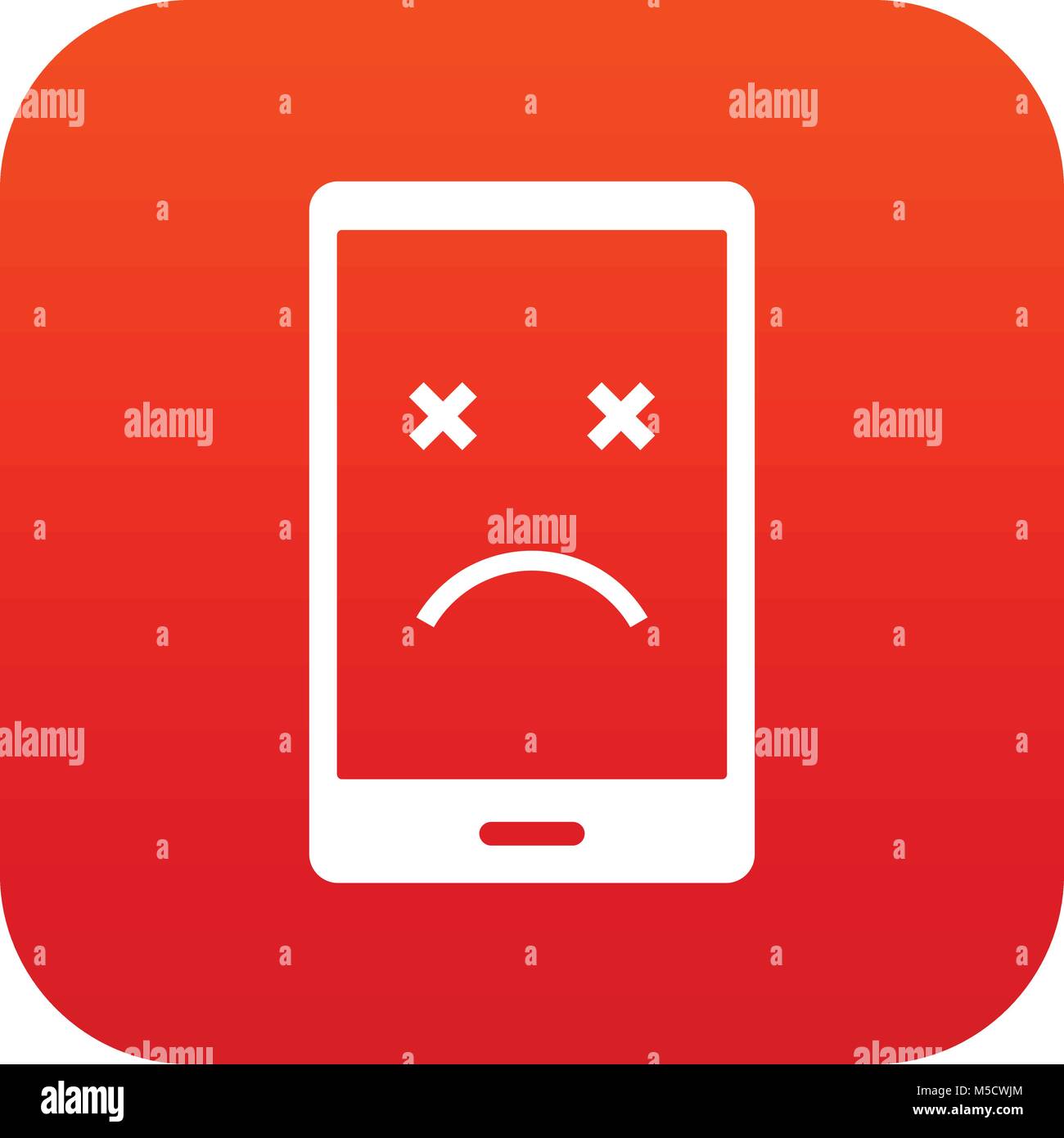 Dead phone icon digital red Stock Vector Image & Art - Alamy