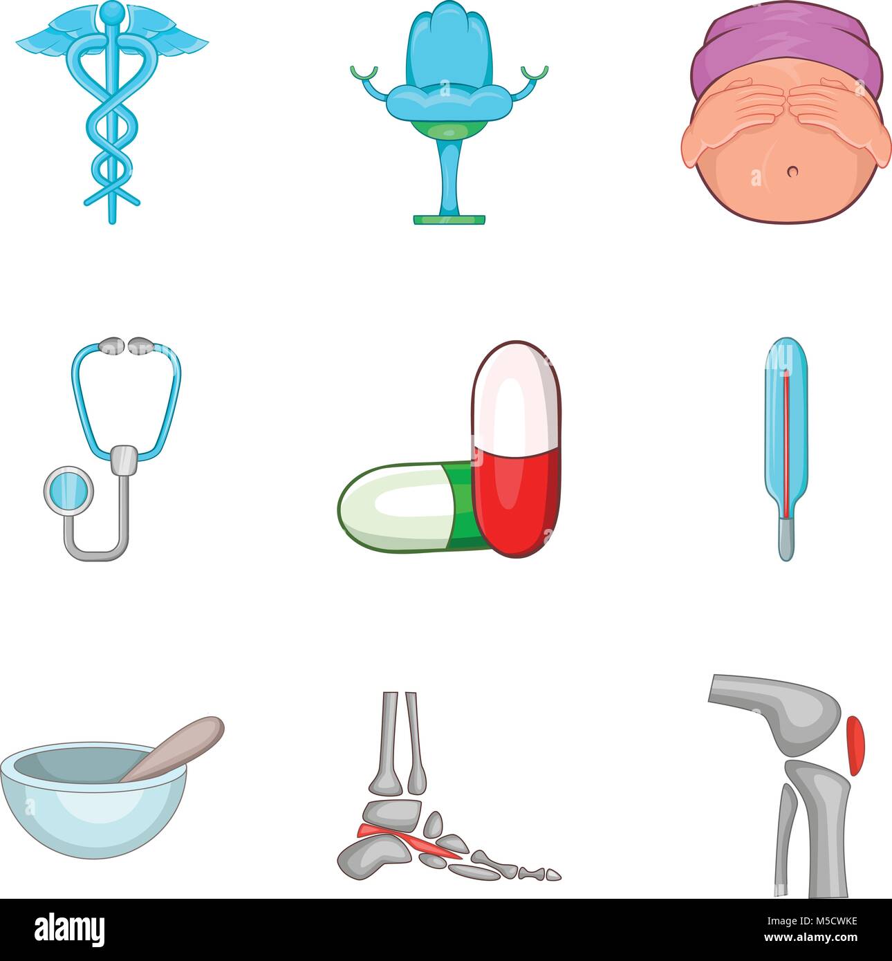 Drug icons set, cartoon style Stock Vector Image & Art - Alamy