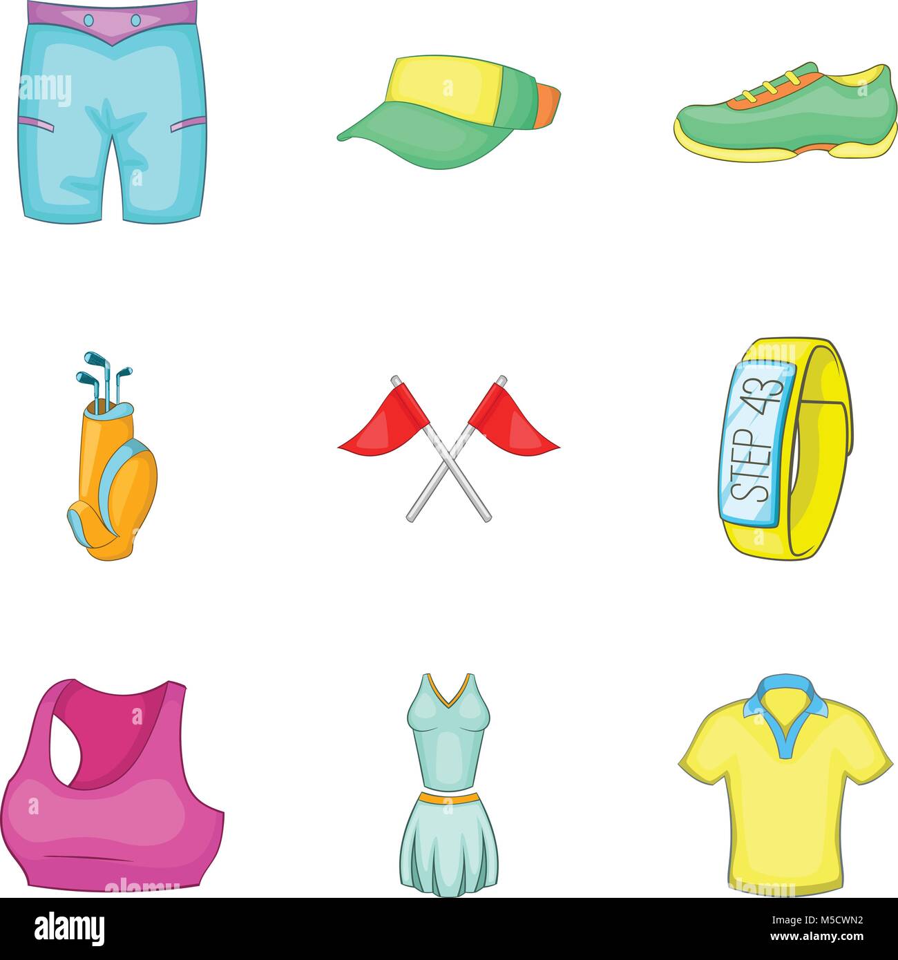 Physical activity icons set, cartoon style Stock Vector Image & Art - Alamy