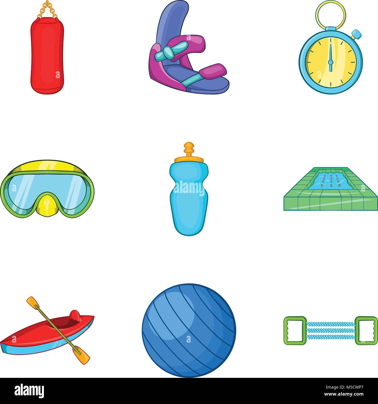Sporting event icons set, cartoon style Stock Vector Image & Art - Alamy