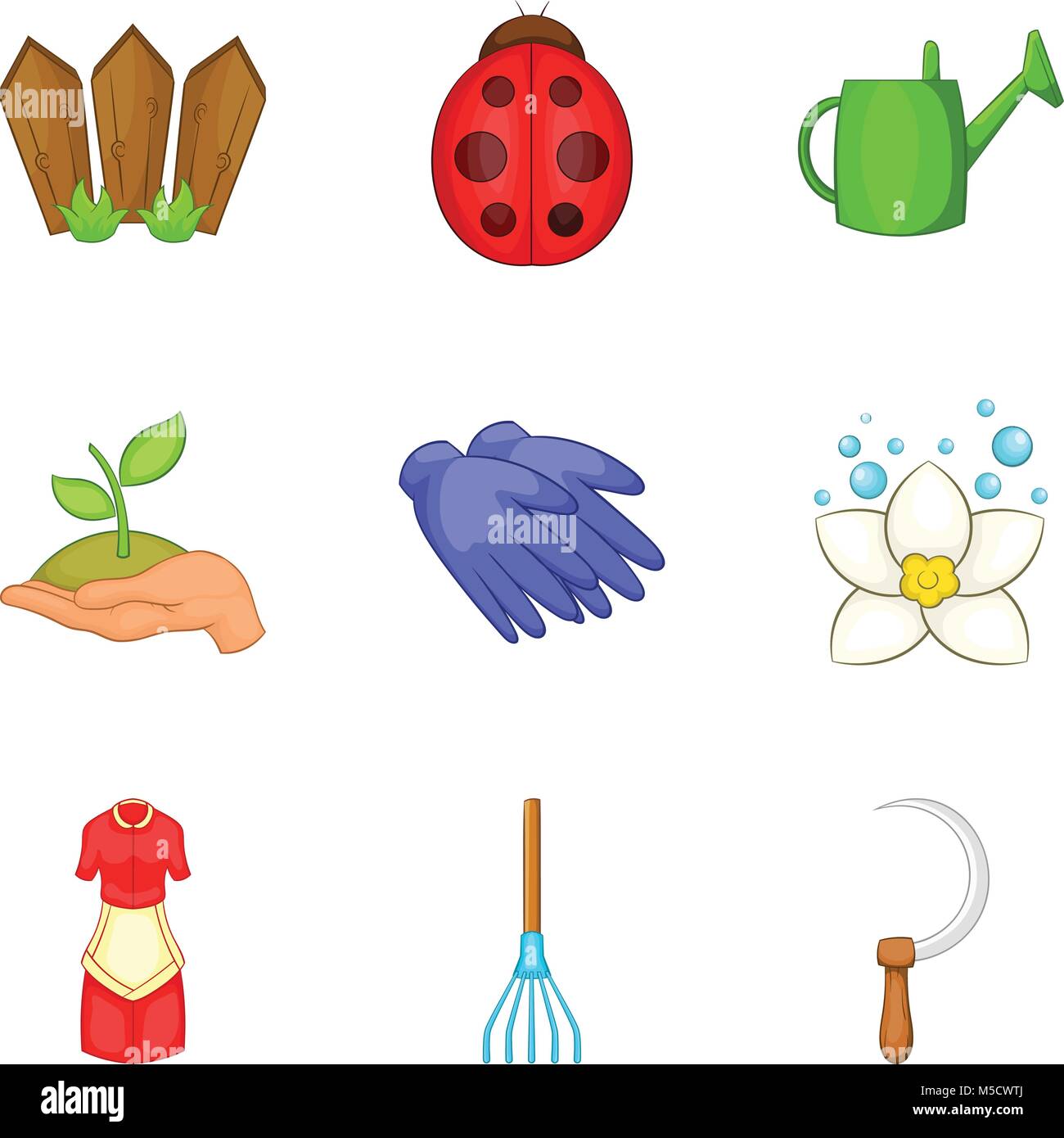 Leaf spring icons set, cartoon style Stock Vector Image & Art - Alamy