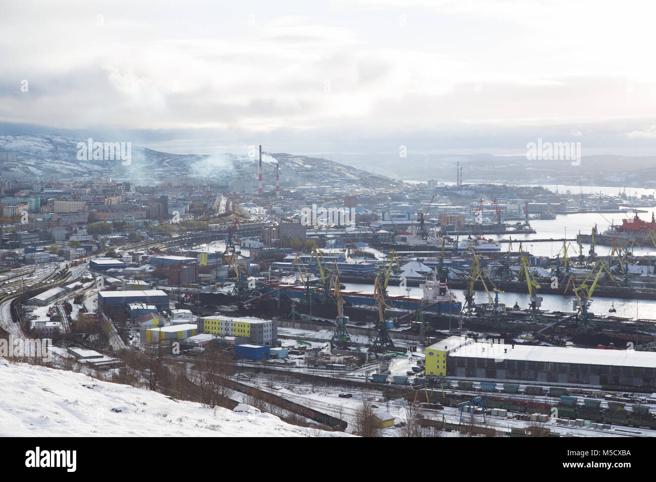 Murmansk railroad hi-res stock photography and images - Alamy