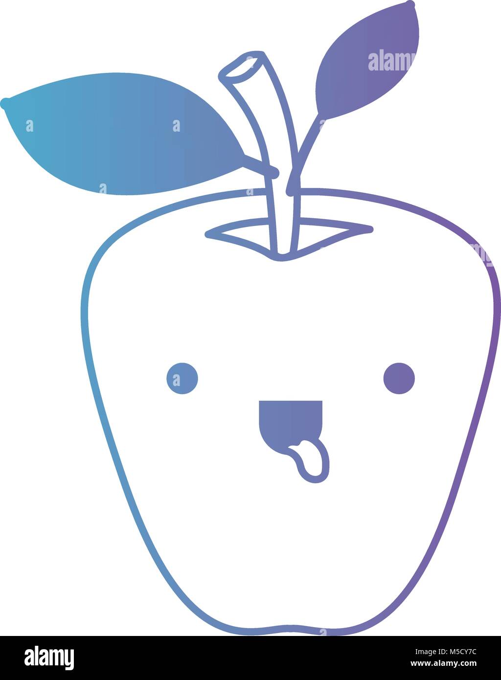 apple comic character fresh fruit icon Stock Vector Image & Art - Alamy