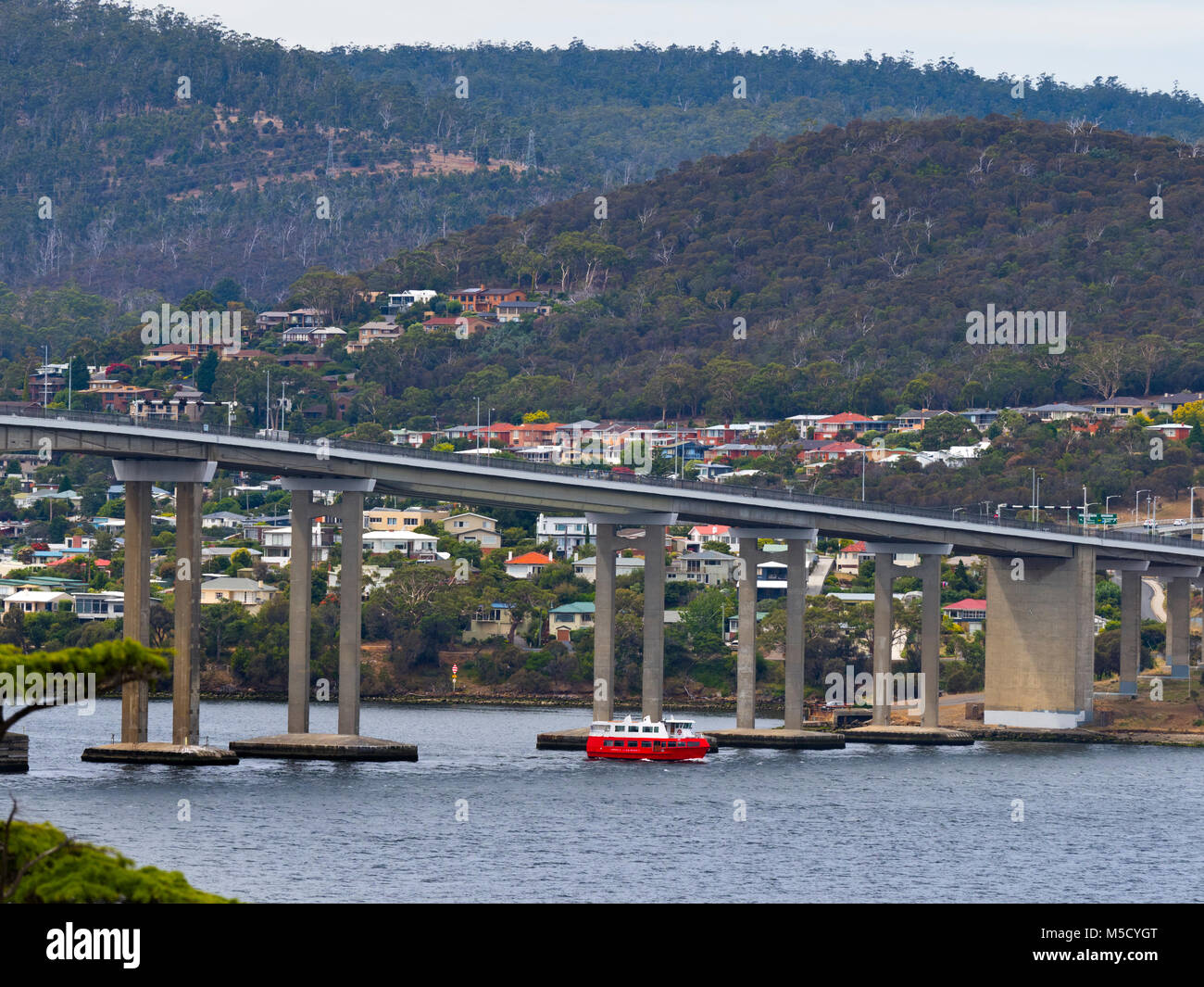 Tasman Bridge is a five-lane bridge Hobart Tasmania, Australia‎ Stock ...