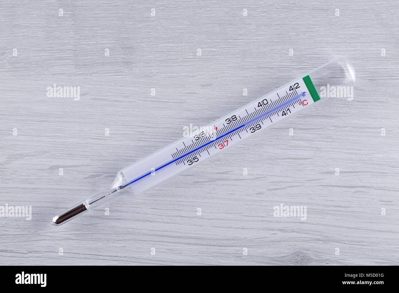 A medical thermometer showing a high temperature Stock Photo - Alamy