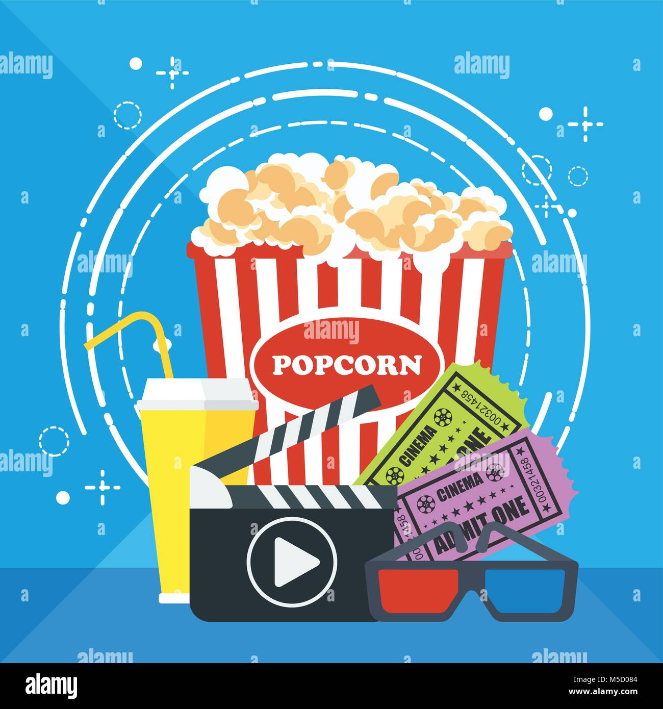 Movie poster tv set Stock Vector Images - Alamy
