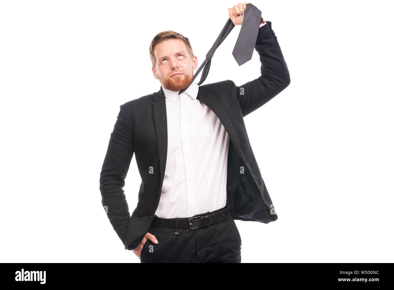Necktie pulling hi-res stock photography and images - Alamy