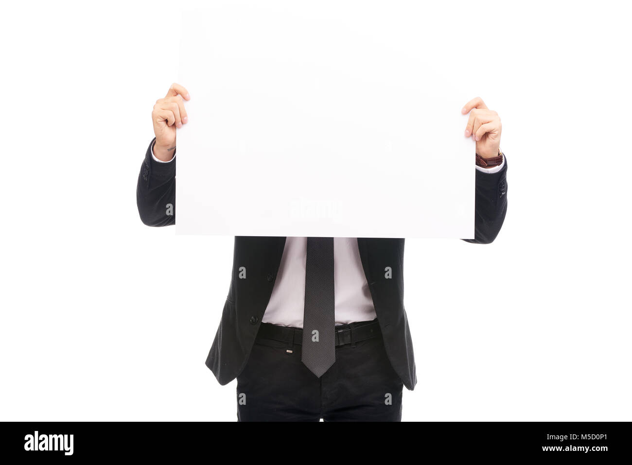 Man With Blank Sheet Of Paper Stock Photo Alamy man-with-blank-sheet-of-paper-stock-photo-alamy