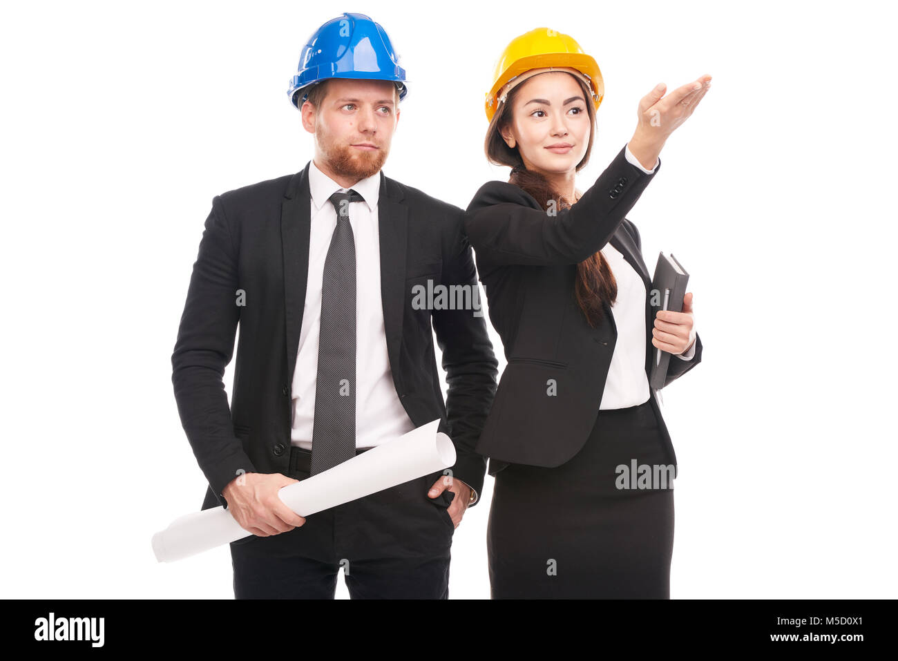 Couple of engineers Stock Photo - Alamy