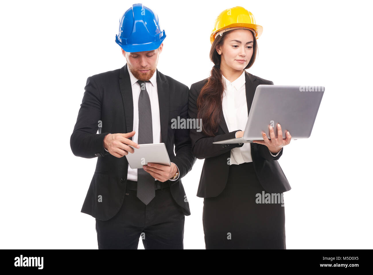 Couple of engineers Stock Photo - Alamy
