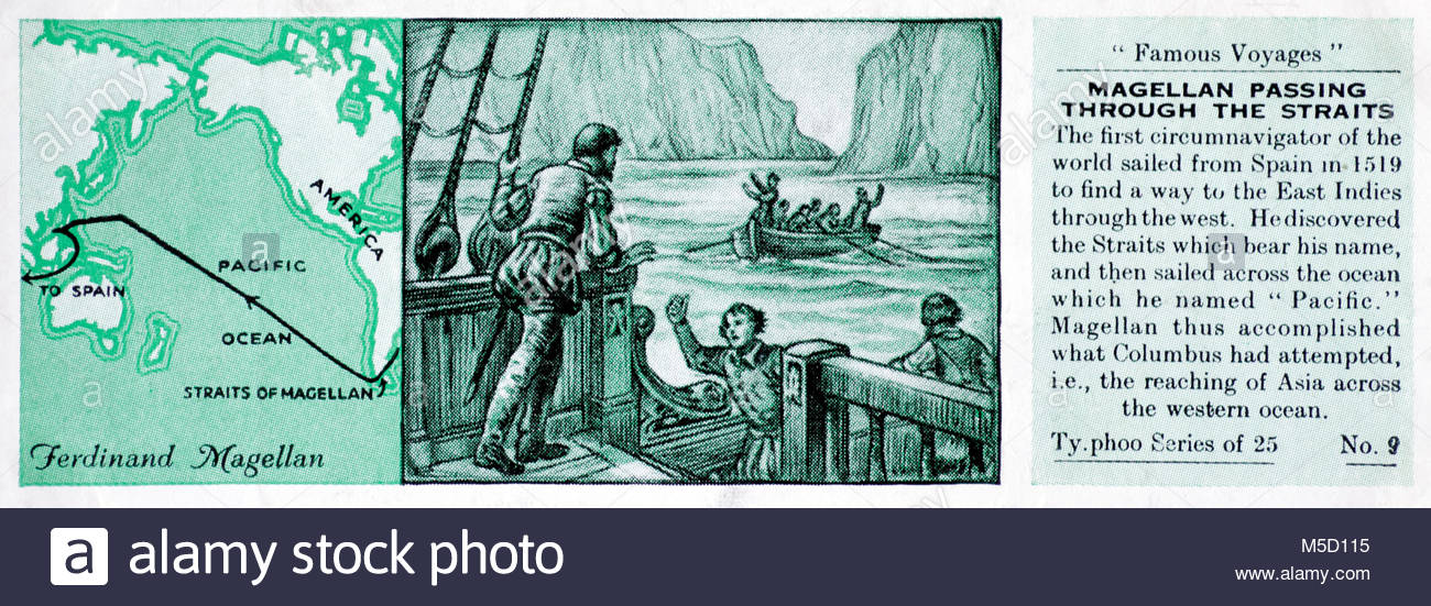 Magellan map hi-res stock photography and images - Alamy