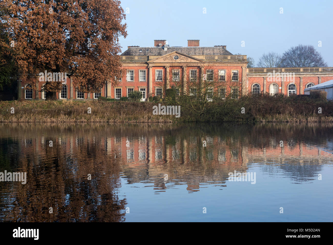 Winter Reflections of Colwick Hall Hotel at Colwick Country Park in ...