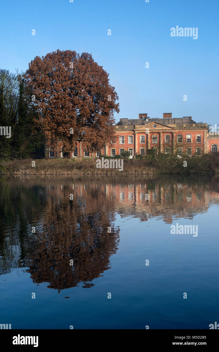 Winter Reflections of Colwick Hall Hotel at Colwick Country Park in ...