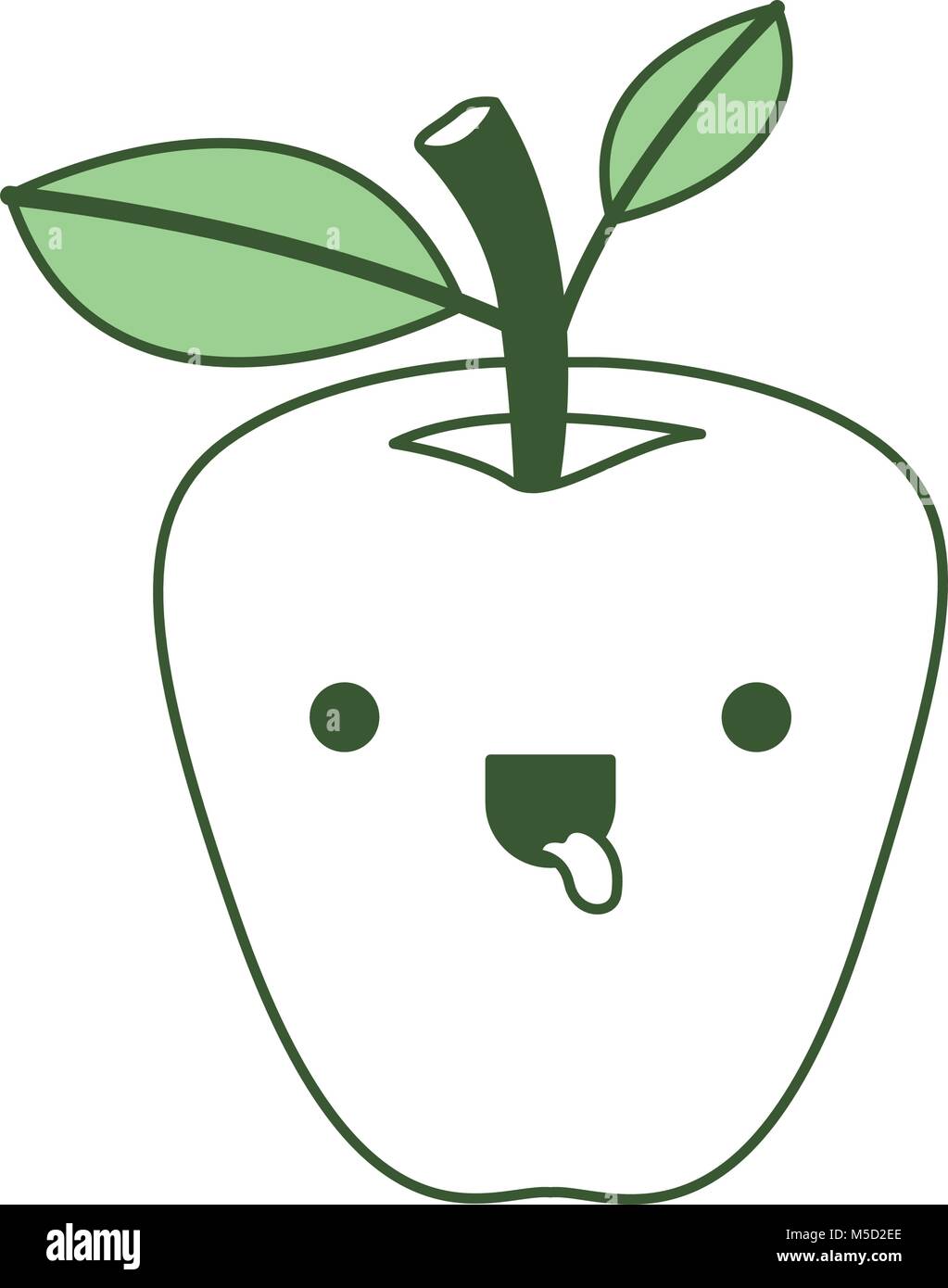 apple comic character fresh fruit icon Stock Vector Image & Art - Alamy