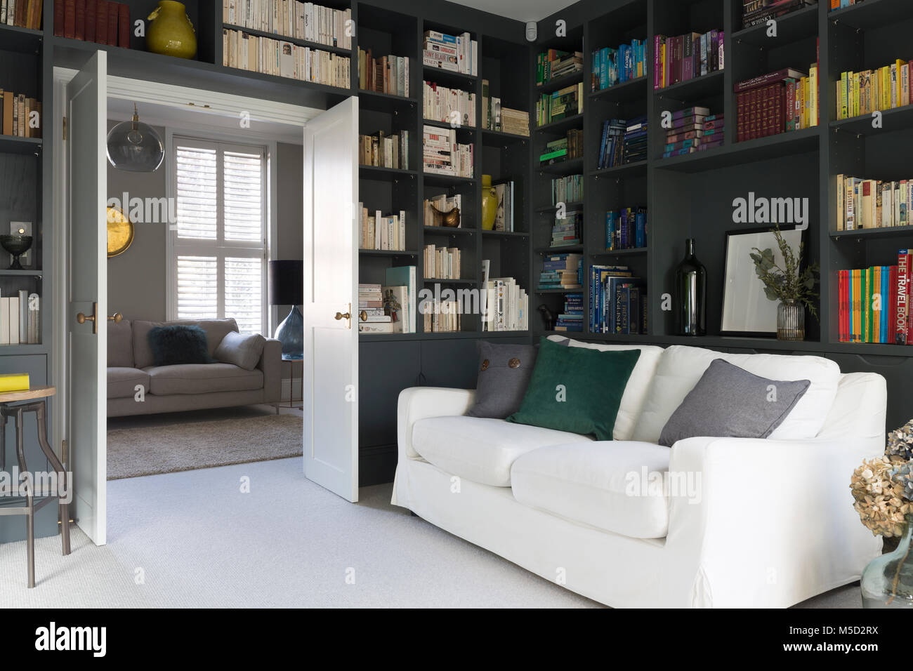 Luxury home showcase library Stock Photo - Alamy