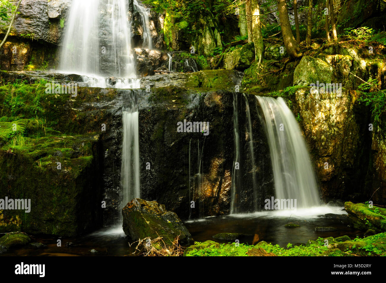 Waterfalls On Rock Pond Outlet, Pharoah Lake Wilderness Area ...