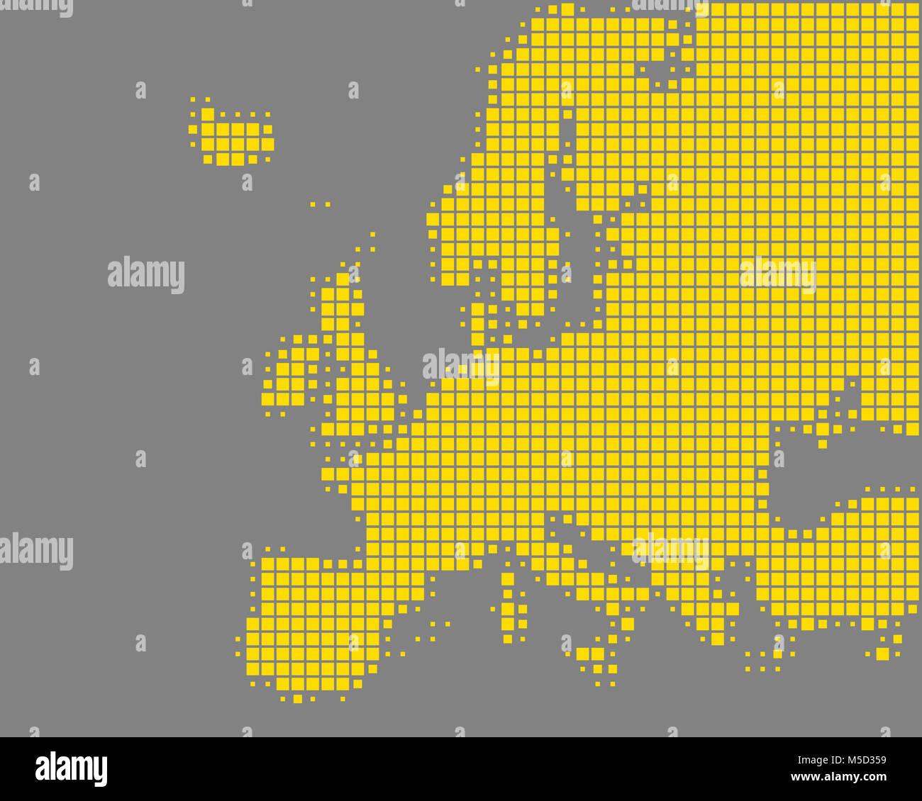 Map of Europe Stock Photo - Alamy