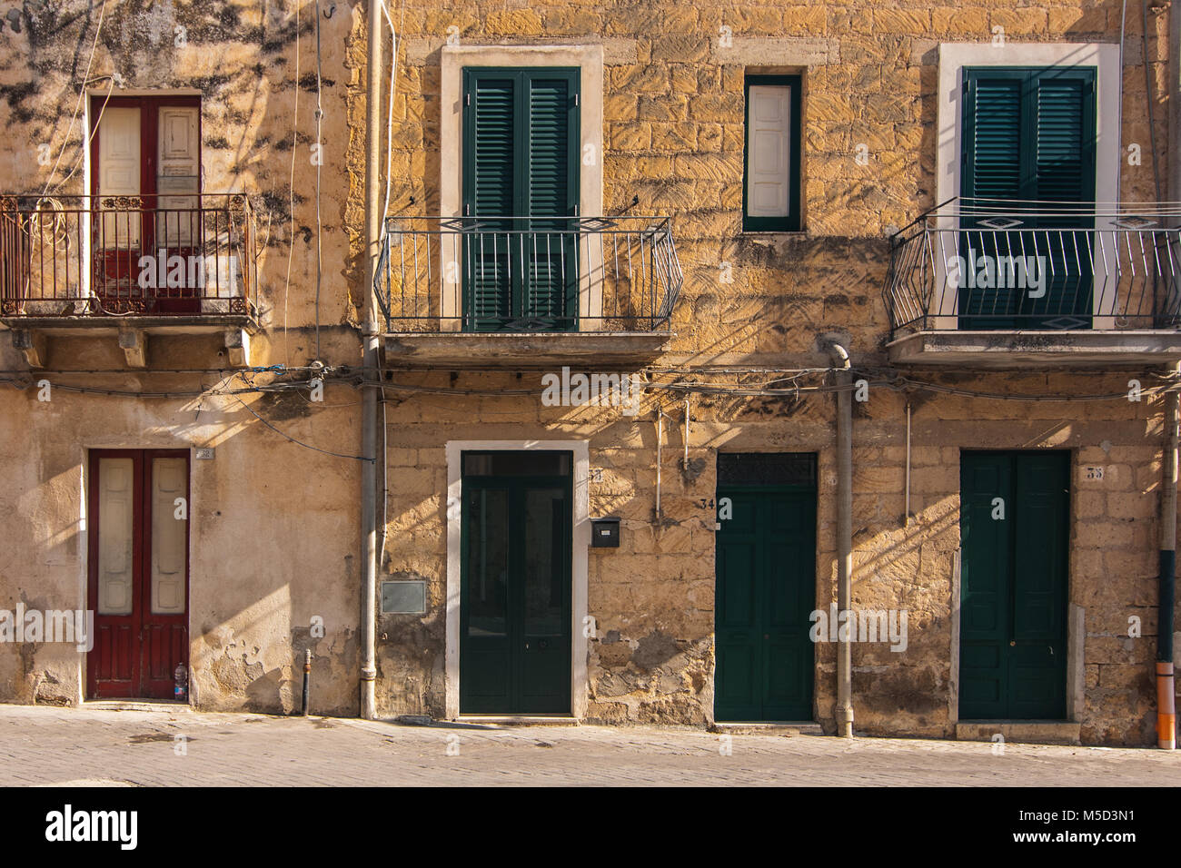 A view of the village of Sambuca di Sicilia, Italy. Sambuca di Sicilia ...
