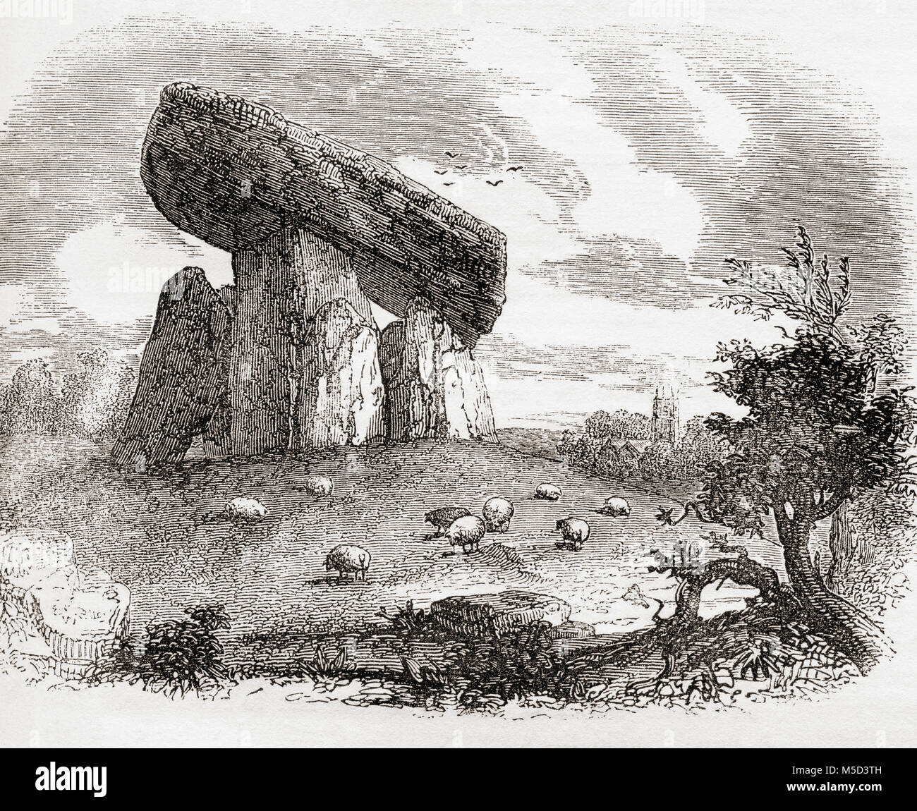 Trethevy Quoit, a megalithic tomb in Cornwall, England. Known locally ...