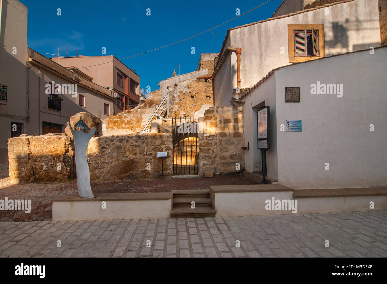 A view of the village of Sambuca di Sicilia, Italy. Sambuca di Sicilia ...