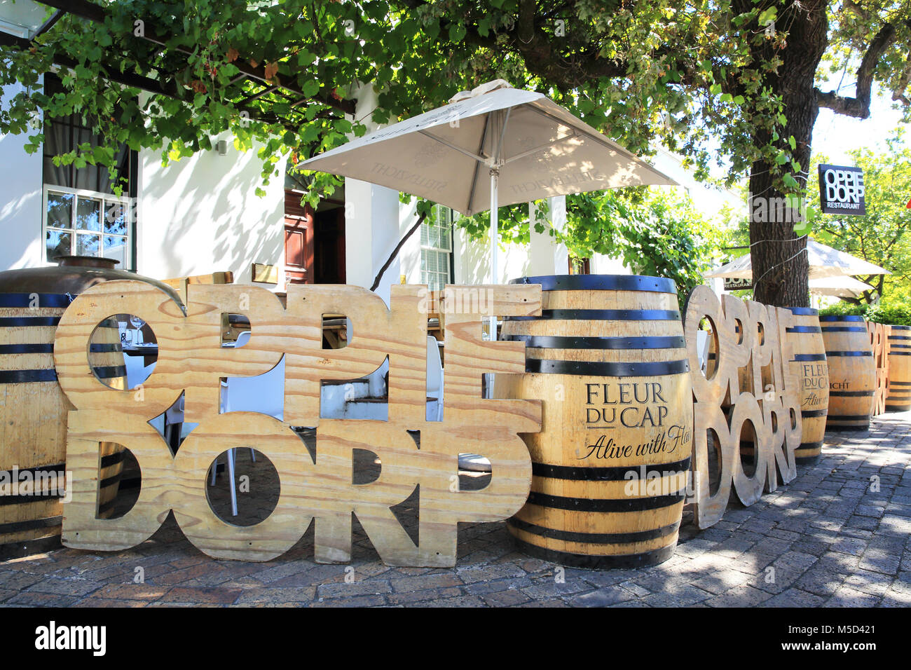 The Oppie Dorp restaurant and wine bar on Dorp Street in the university ...