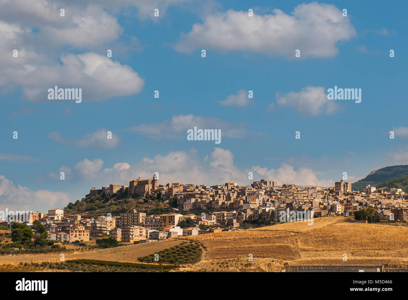 A view of the village of Sambuca di Sicilia, Italy. Sambuca di Sicilia ...