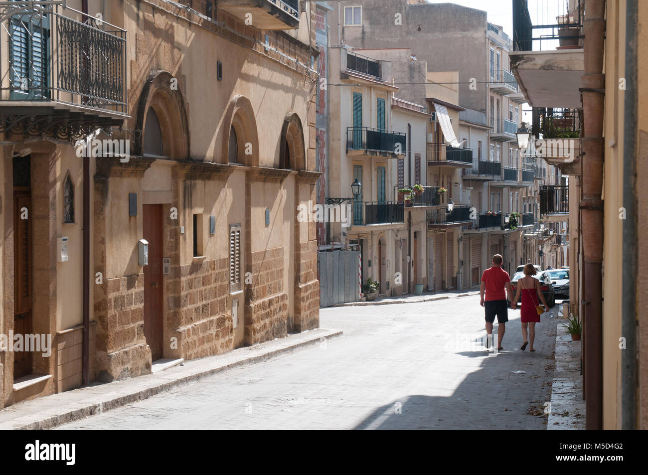 A view of the village of Sambuca di Sicilia, Italy. Sambuca di Sicilia ...
