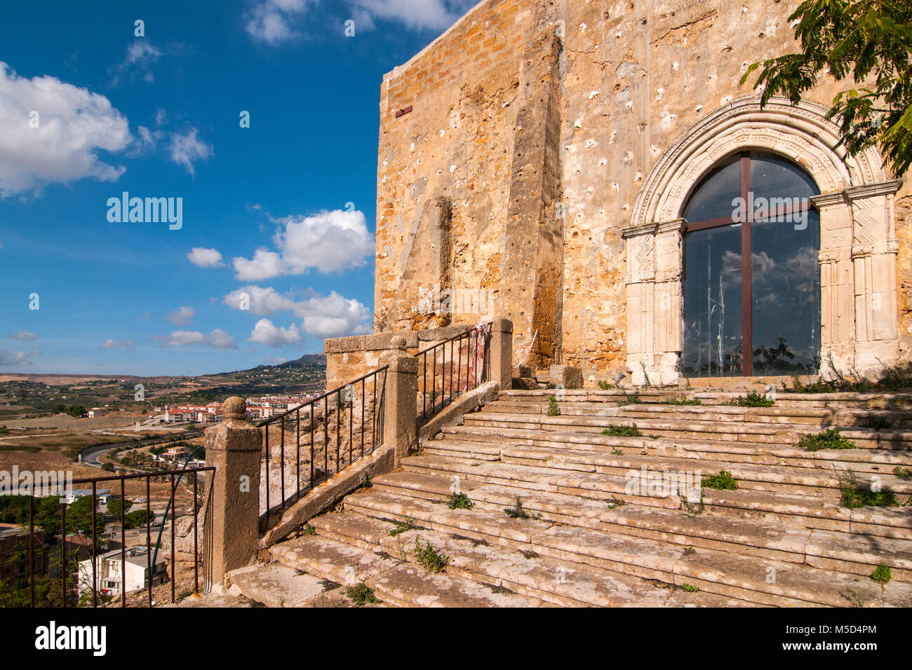 A view of the village of Sambuca di Sicilia, Italy. Sambuca di Sicilia ...
