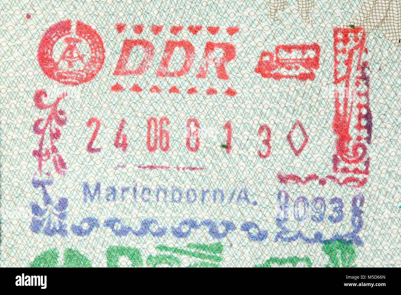 German passport stamp hi-res stock photography and images - Alamy