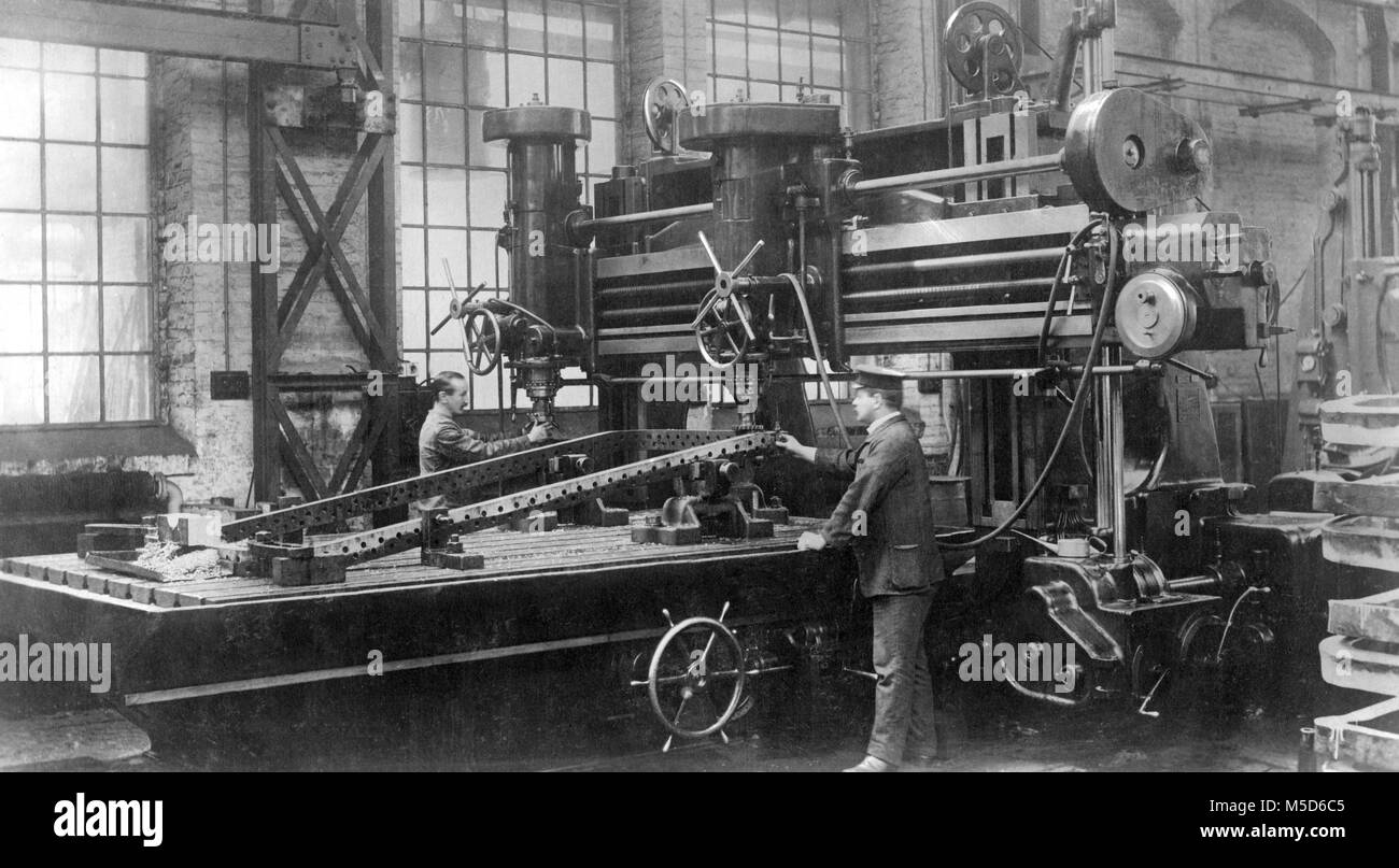 Factory building, steel industry, mechanical engineering, milling ...