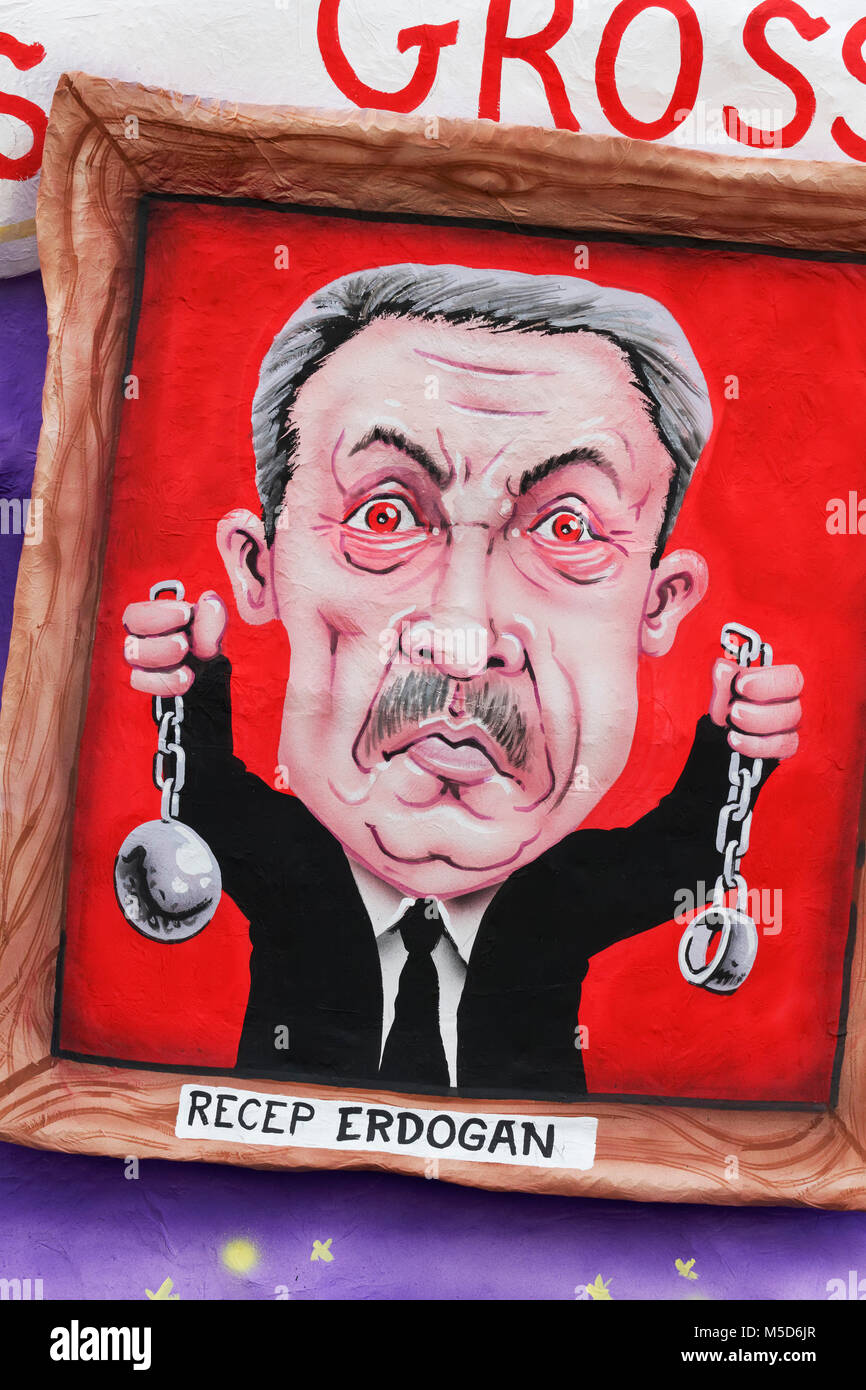 Turkish president Recep Tayyip Erdogan holds chains, political ...