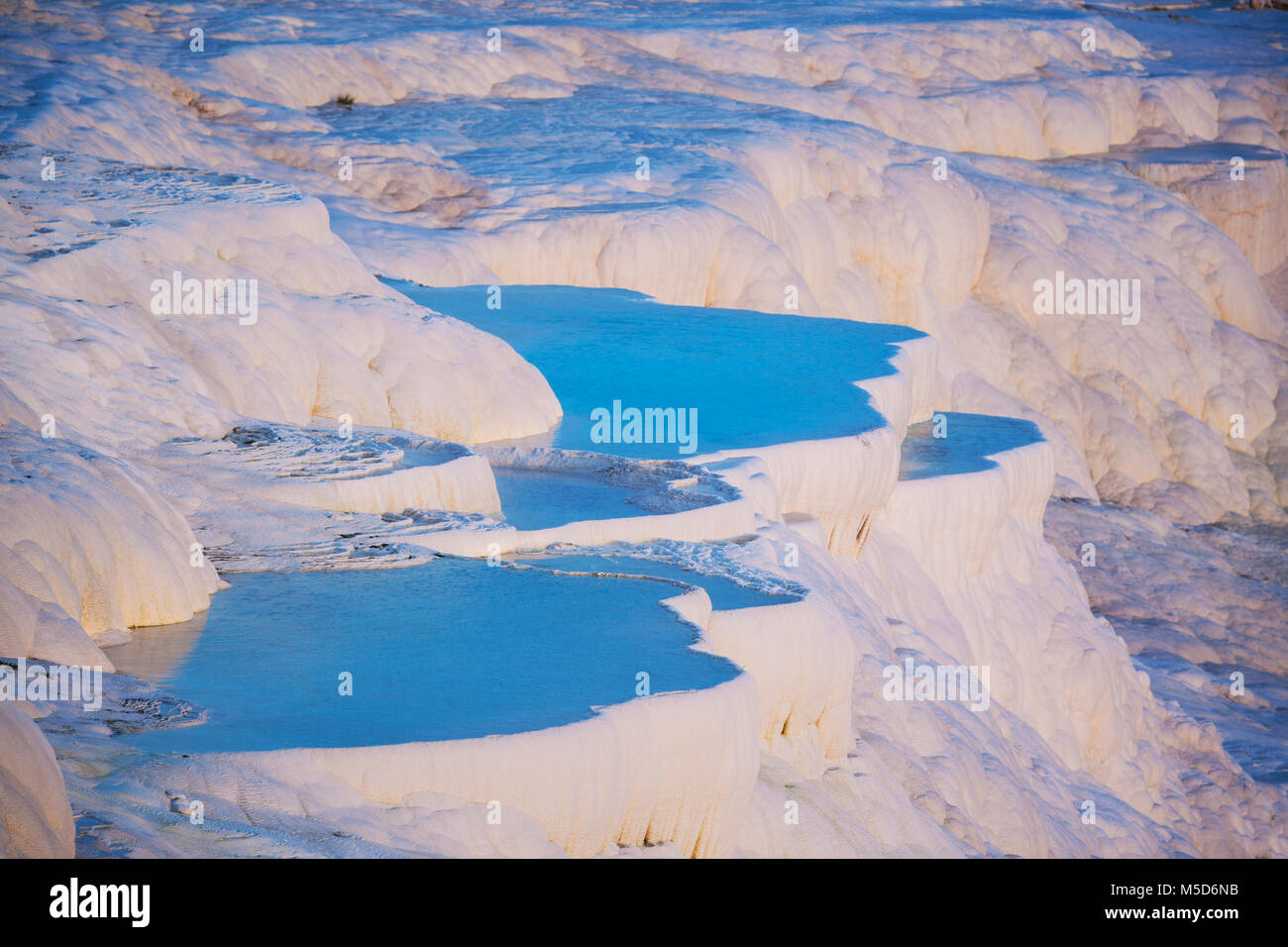 Terraced travertine thermal pools, Pamukkale, UNESCO World Heritage ...