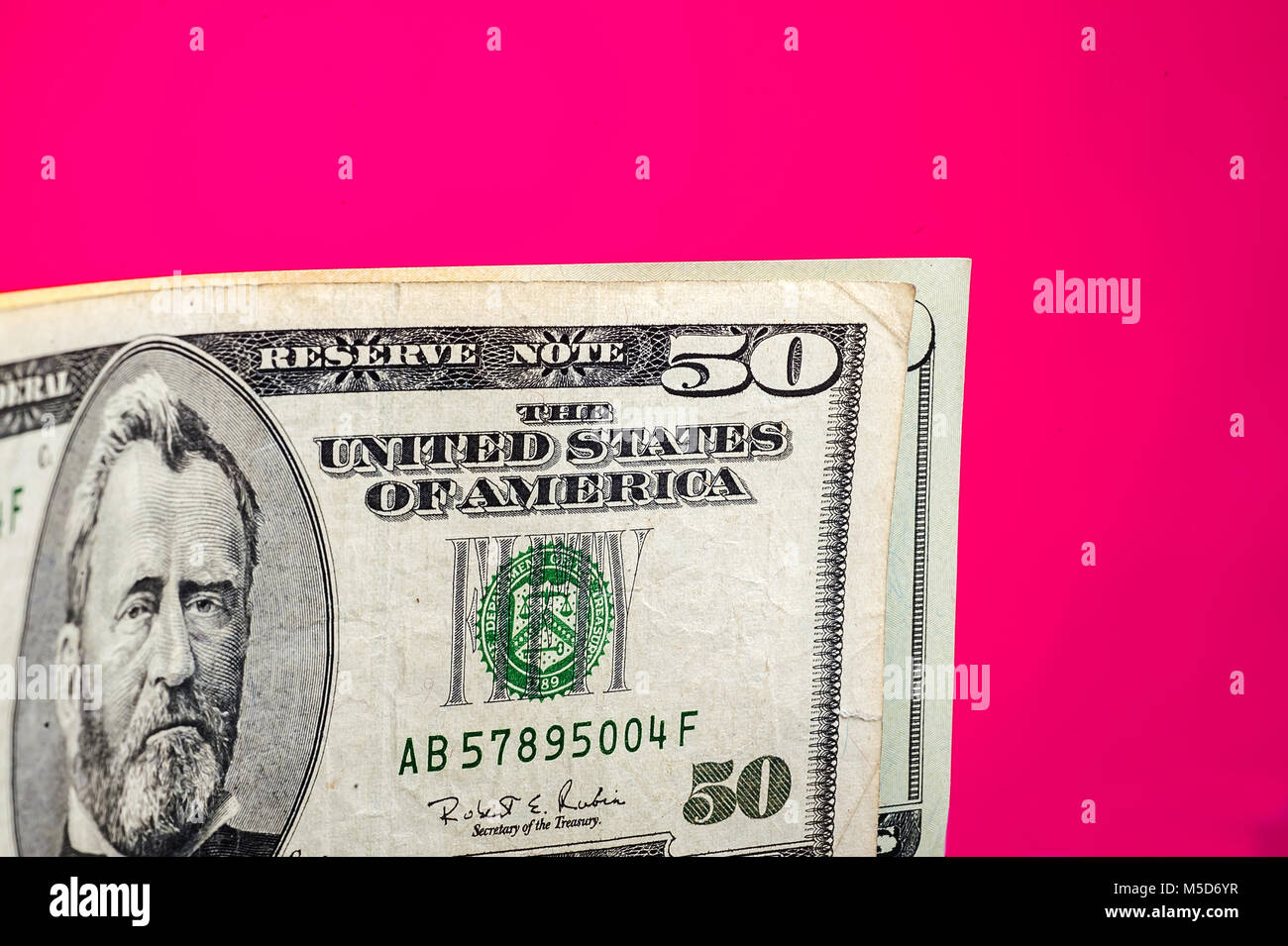 fifty dollar banknote Stock Photo - Alamy