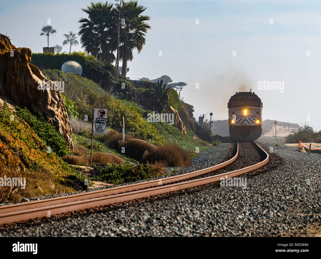 coaster train north county transit division between oceanside and san ...