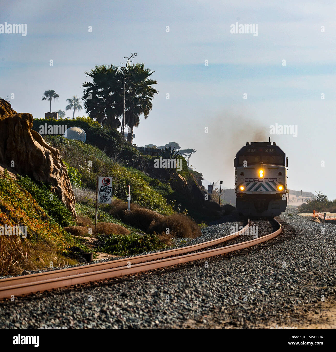 coaster train north county transit division between oceanside and san ...